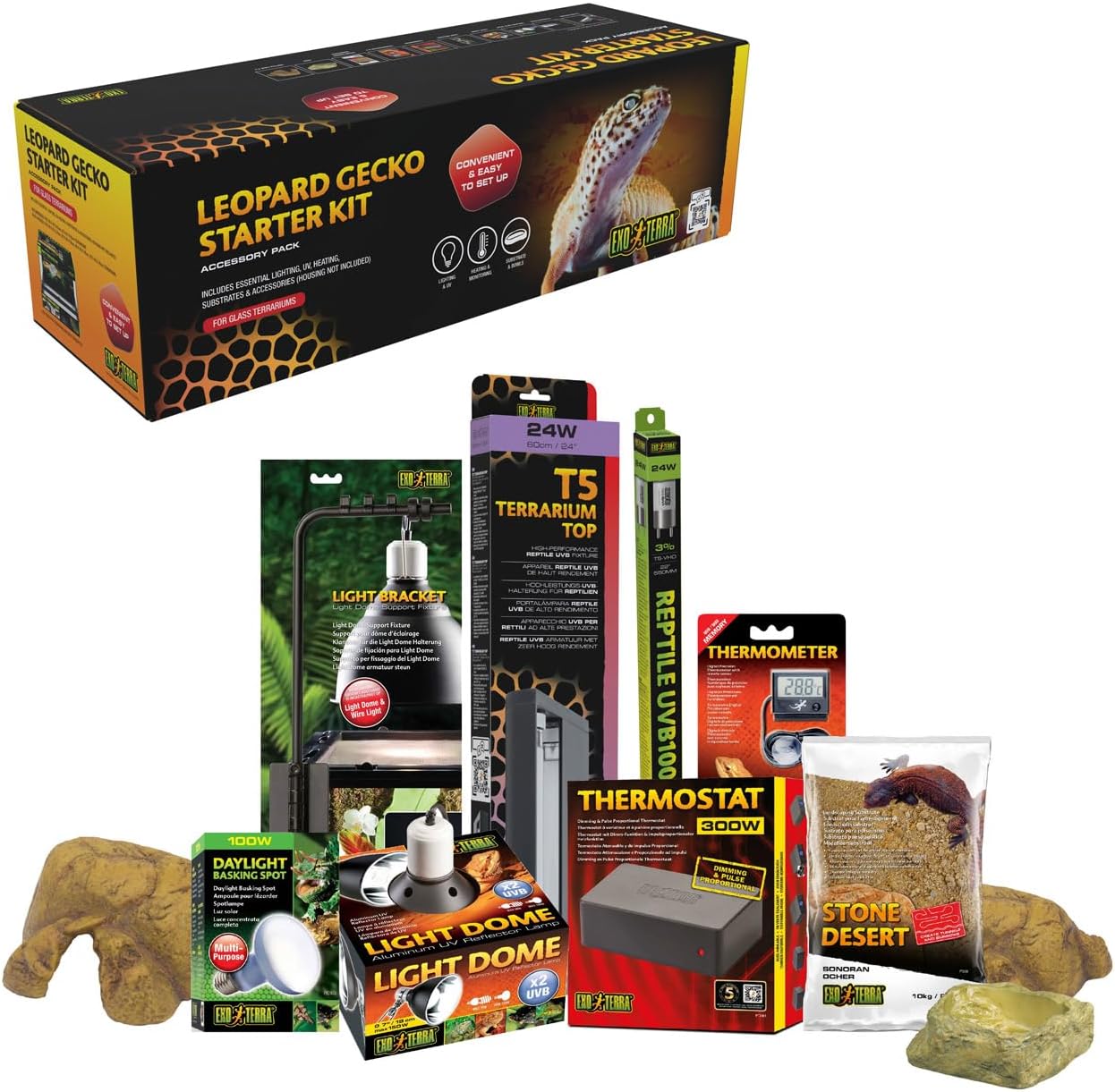 Exo Terra Leopard Gecko Accessory Starter Kit | from Aquacadabra