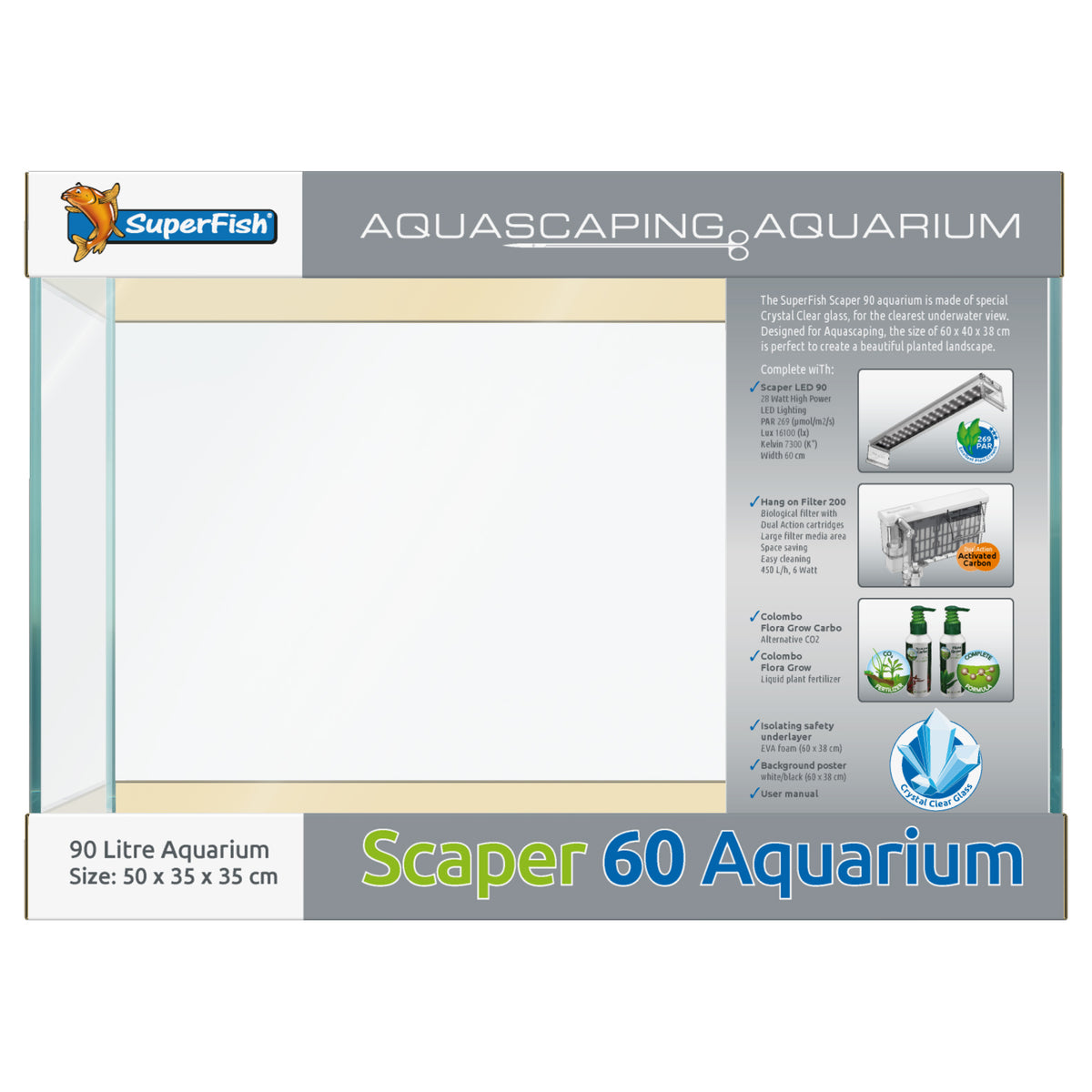 Superfish Scaper 60 Aquarium | from Aquacadabra